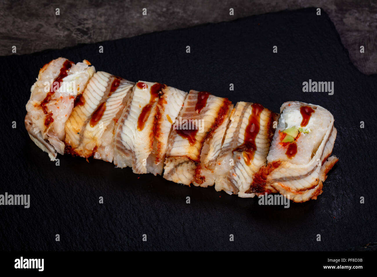 Japanese traditional roll with eel Stock Photo - Alamy