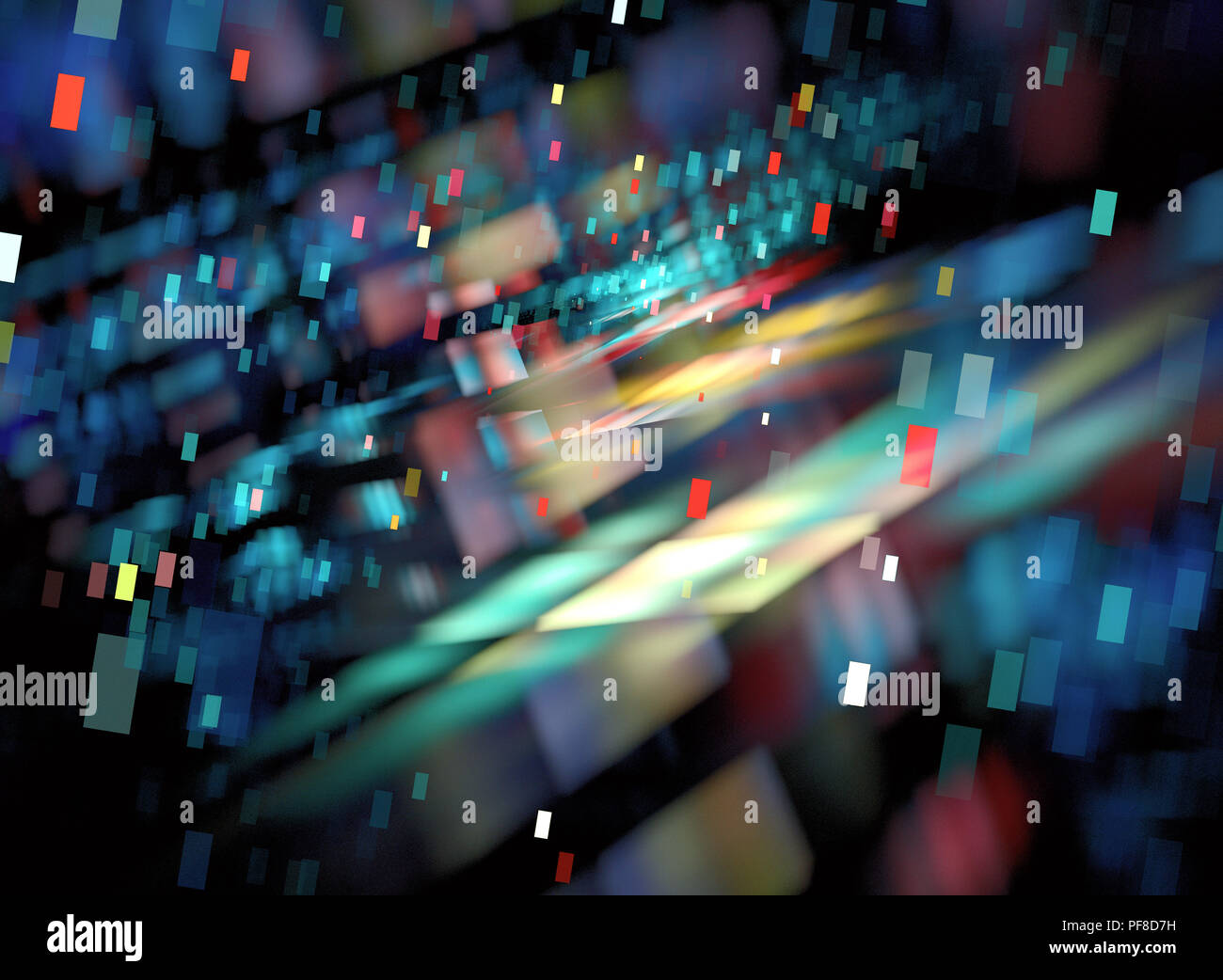 Abstract fractal patterns and shapes. Fractal texture. The colors in ...