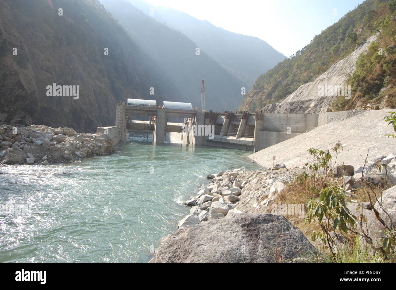 Hydroelectric Power Development Works, Nepal Stock Photo - Alamy