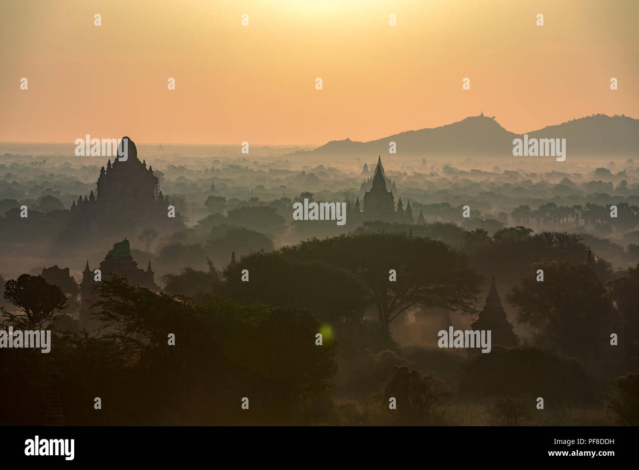 A temple surrounded by nature to pray to buddha from sunrise to sunset ...