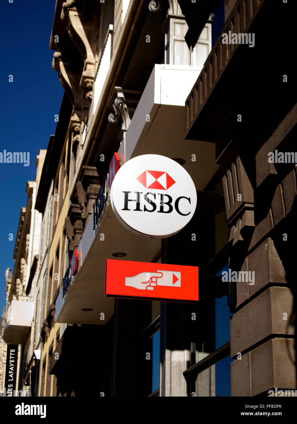 HSBC Bank sign in france Stock Photo - Alamy