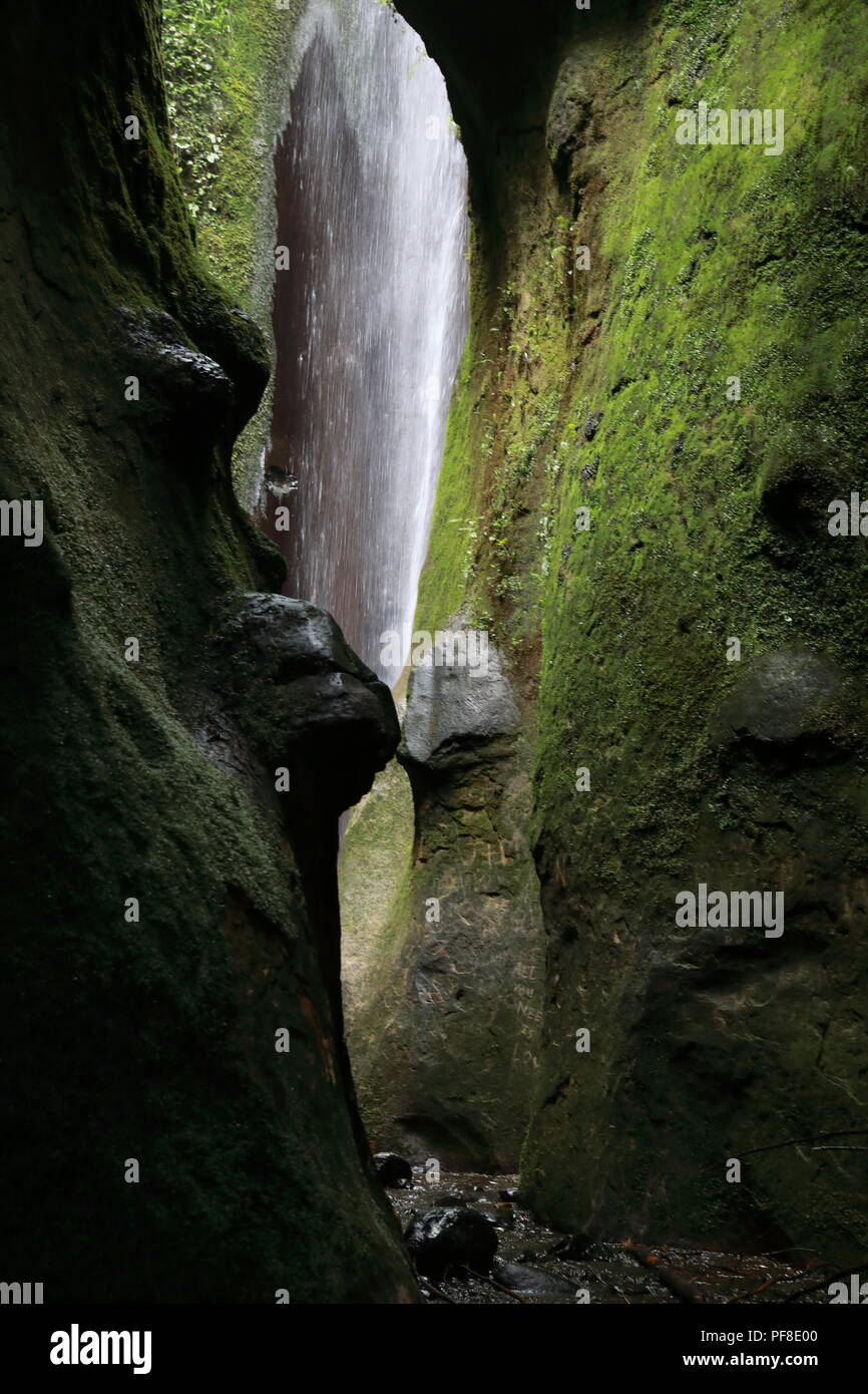 Hidden sombrio waterfall hi-res stock photography and images - Alamy