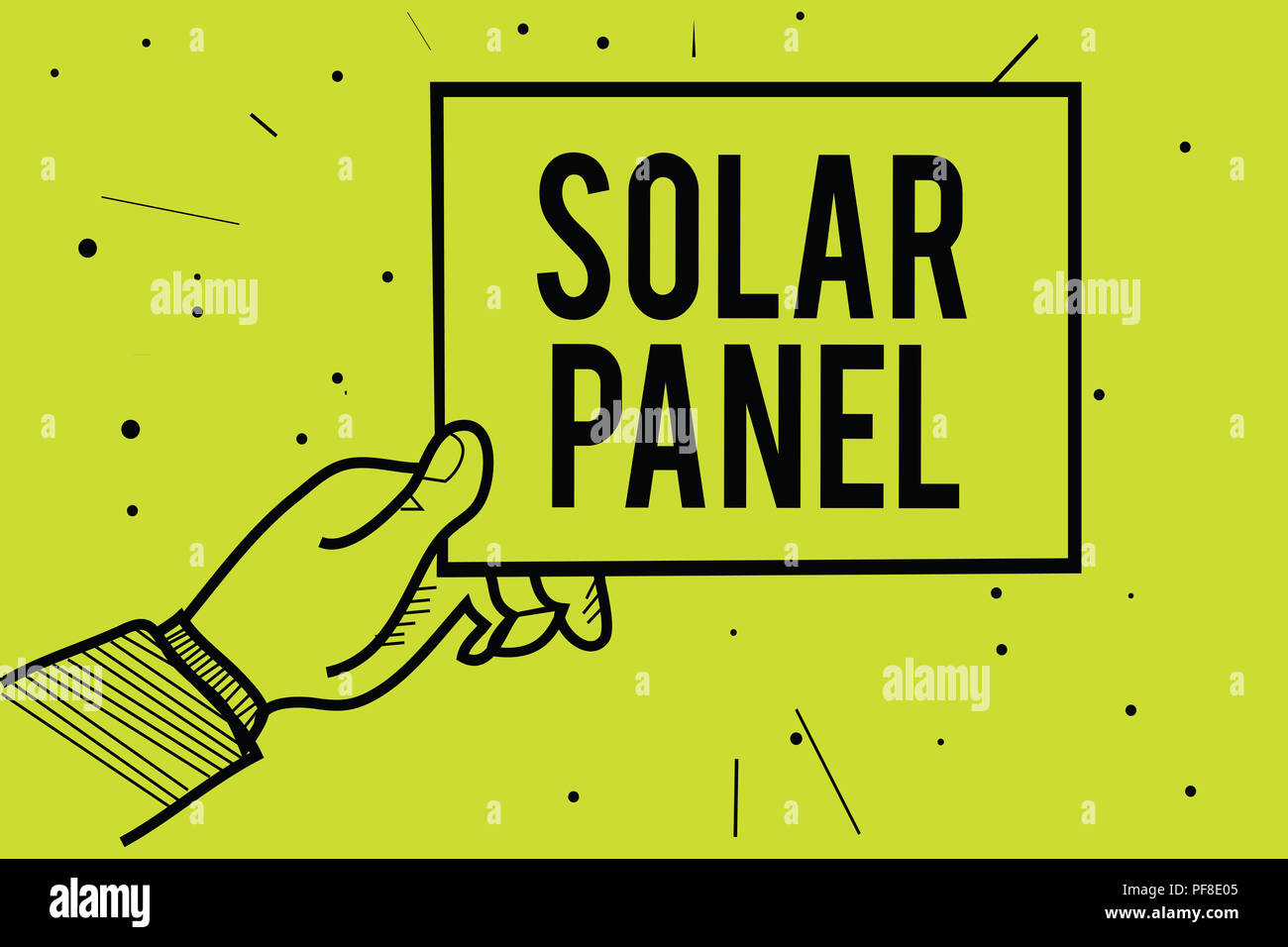 Handwriting text Solar Panel. Concept meaning designed to absorb suns rays source of energy ...