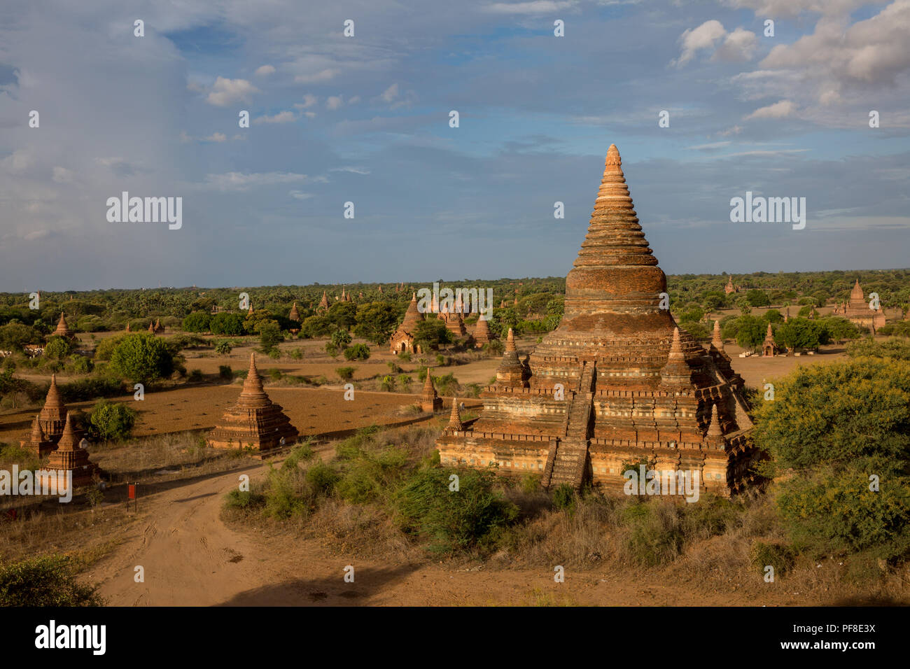 a very old temple in asia for praying to buddha between mountains Stock ...
