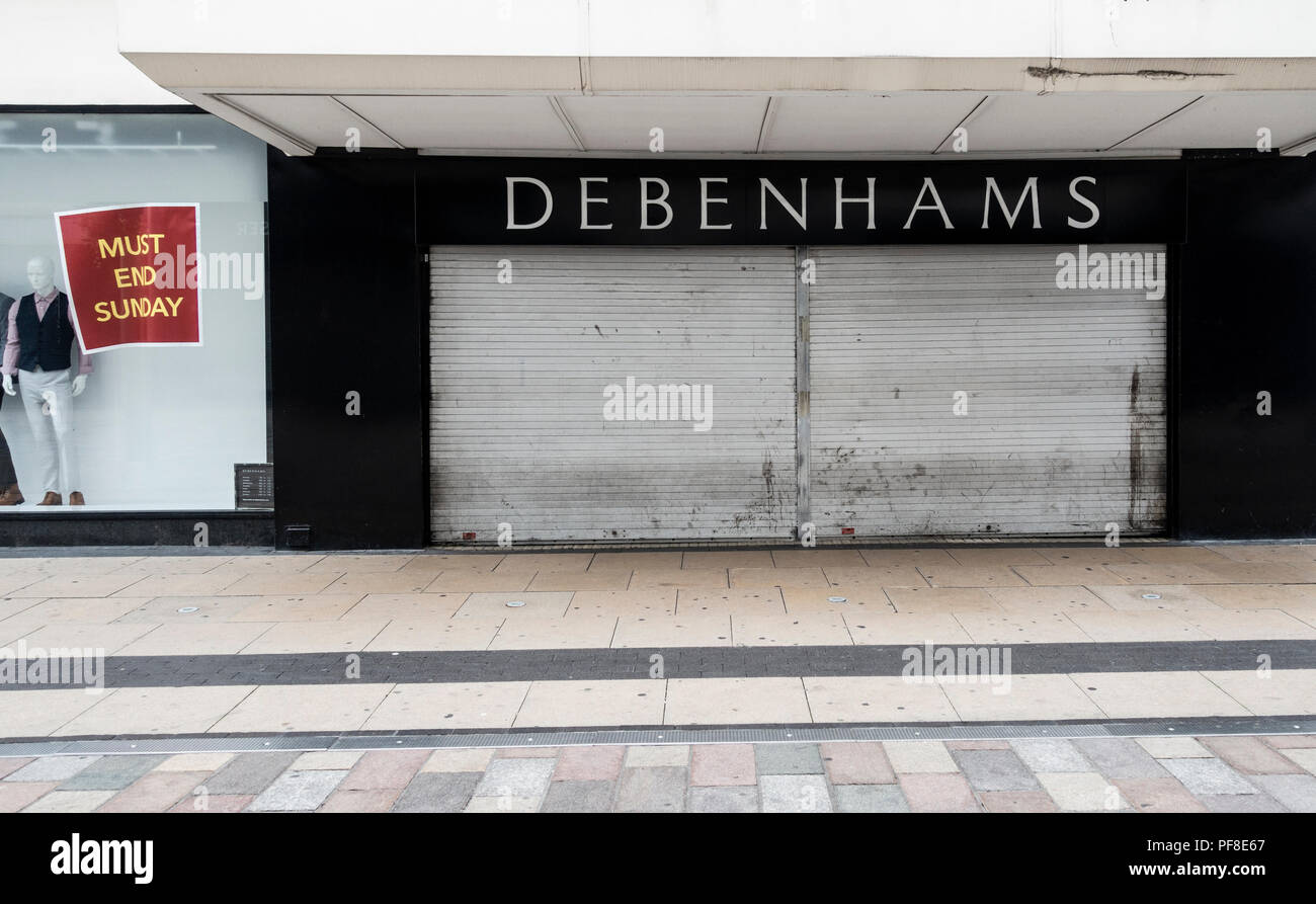 Debenhams store in Middlesbrough. UK Stock Photo - Alamy