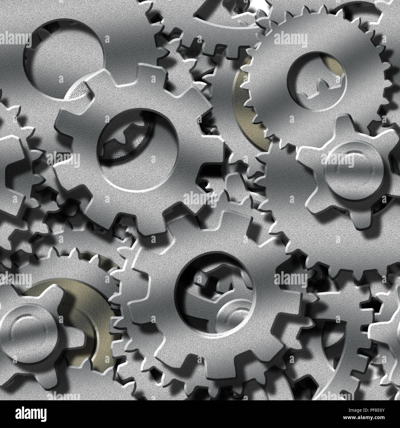 3 Dimensional Metal Gears Stock Photo - Alamy