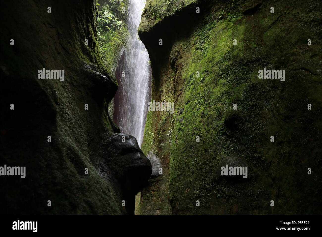 Hidden sombrio waterfall hi-res stock photography and images - Alamy