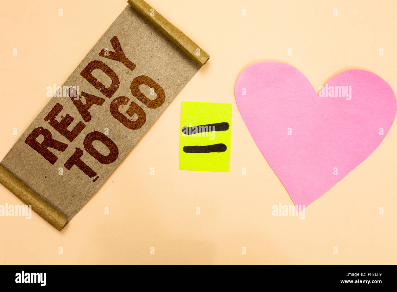 Writing note showing Ready To Go. Business photo showcasing asking ...