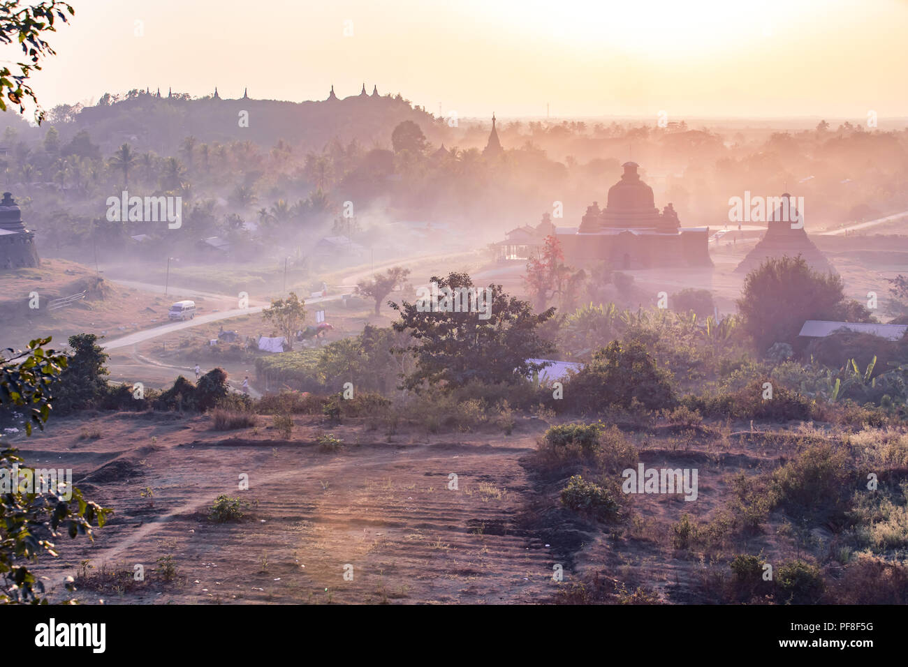 A temple surrounded by nature to pray to buddha from sunrise to sunset ...