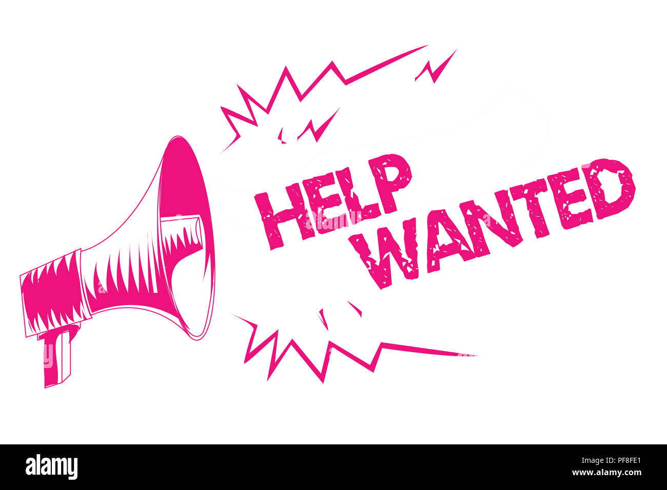 Help wanted window Cut Out Stock Images & Pictures - Alamy