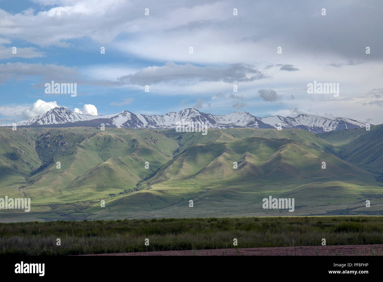 Kyrgyzstan, Suusamyr Valley lies at 2,000-2,500 meters above the sea ...