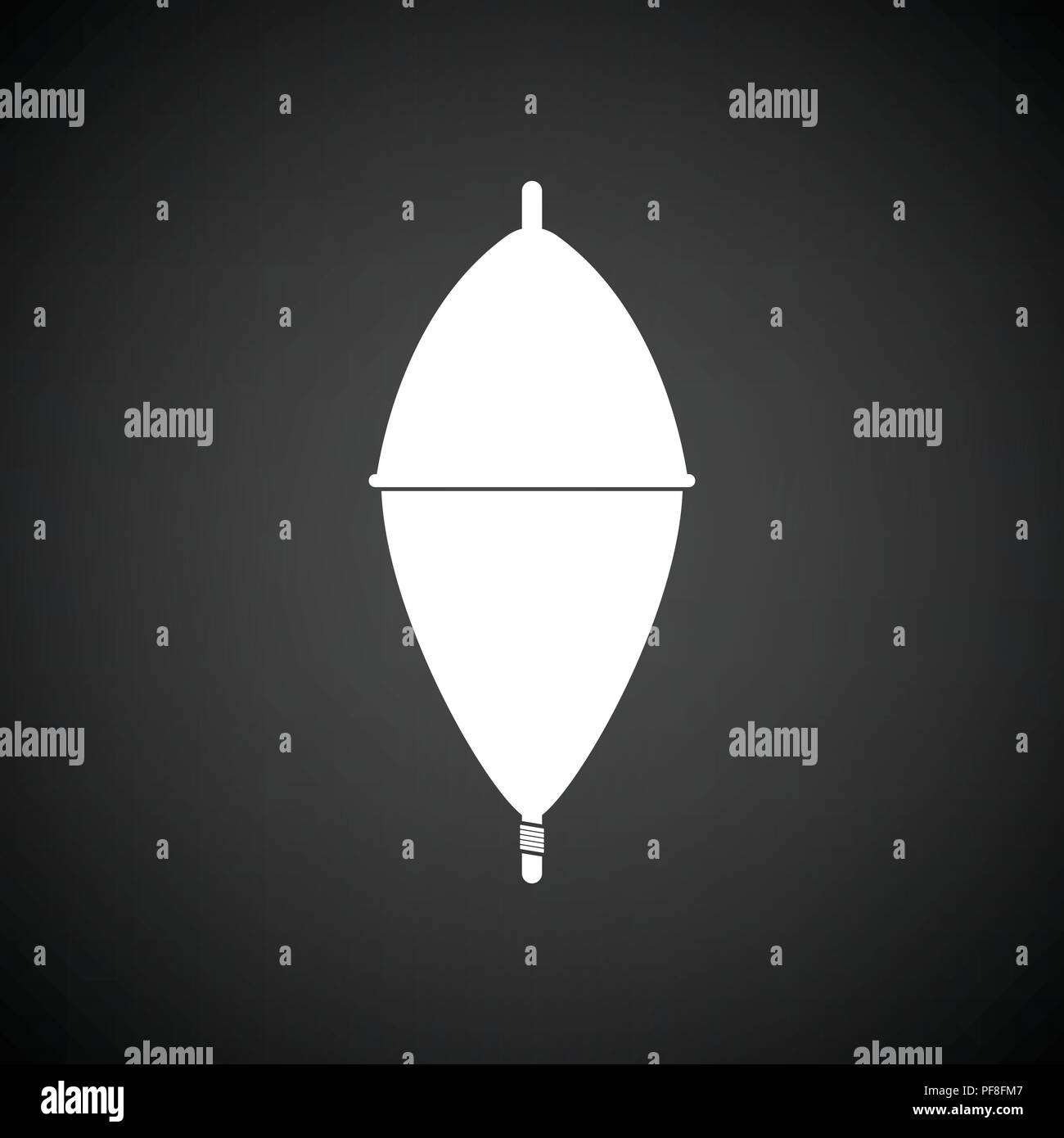 Icon of float . Black background with white. Vector illustration Stock ...