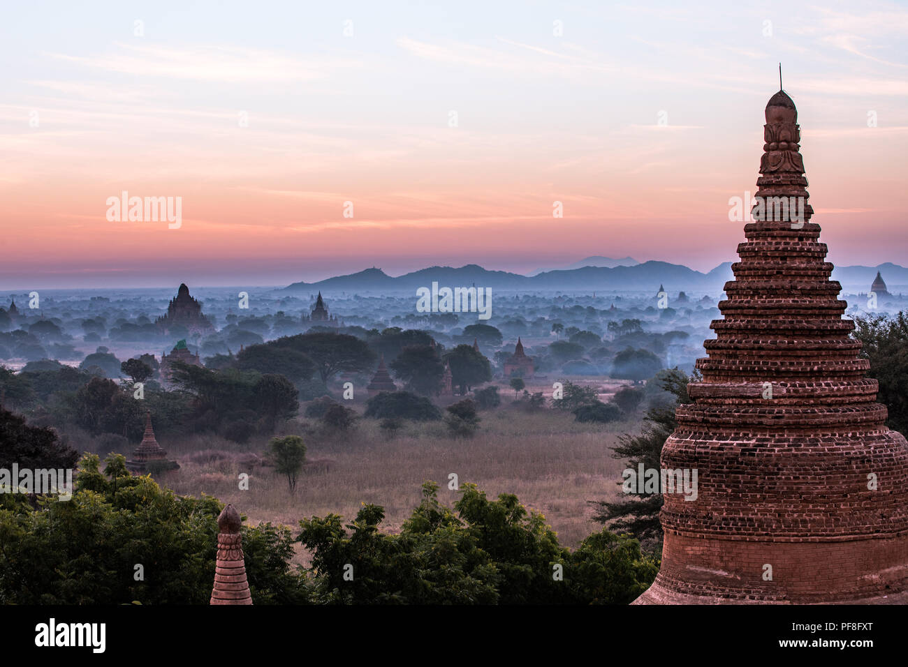 A temple surrounded by nature to pray to buddha from sunrise to sunset ...