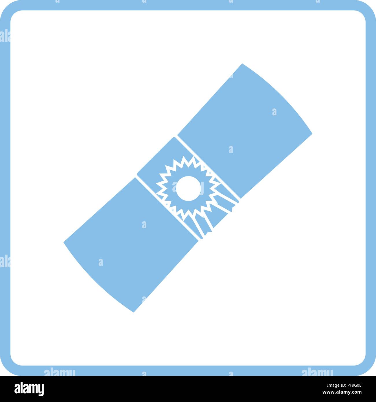 Diploma icon. Blue frame design. Vector illustration Stock Vector Image ...