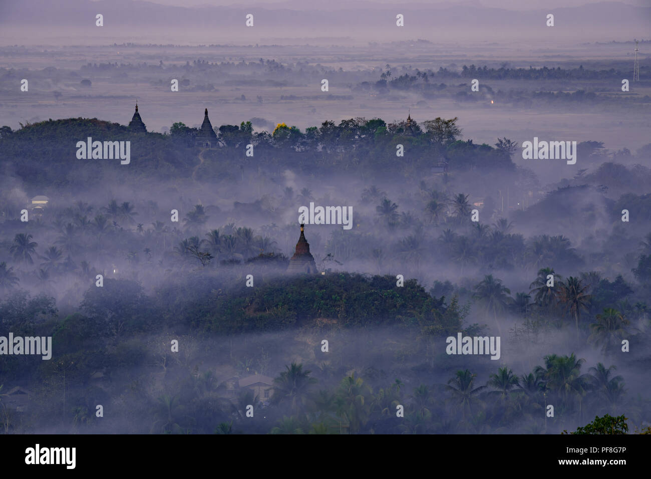 A temple surrounded by nature to pray to buddha from sunrise to sunset ...