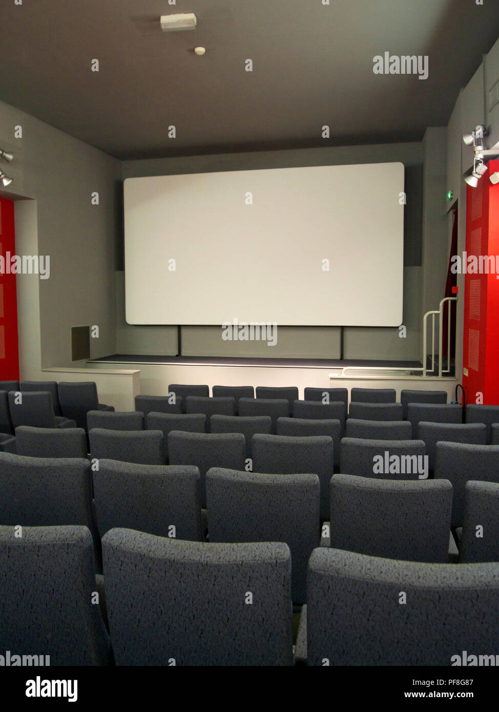 View of an empty movie theater Stock Photo - Alamy