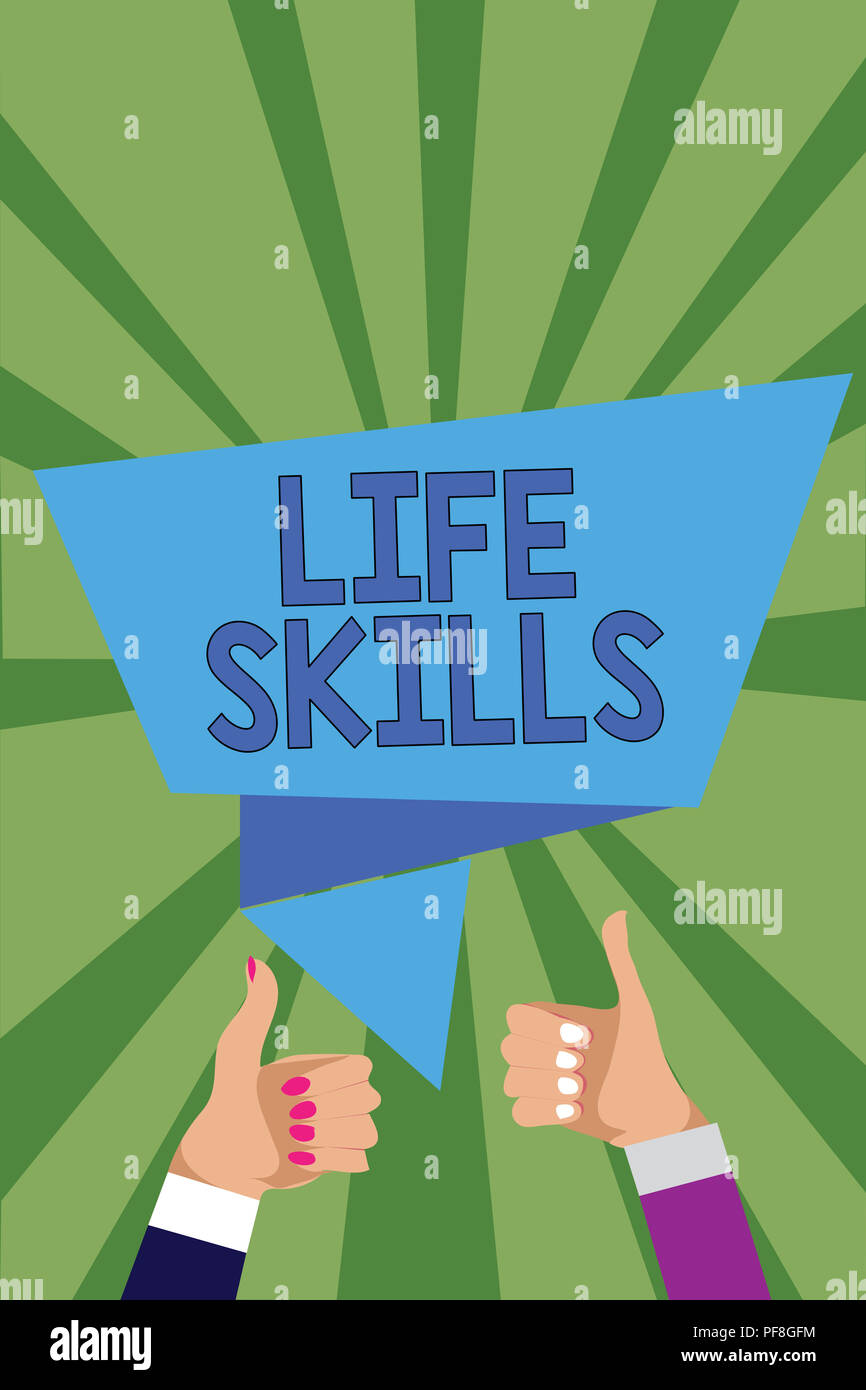 Conceptual hand writing showing Life Skills. Business photo showcasing ...