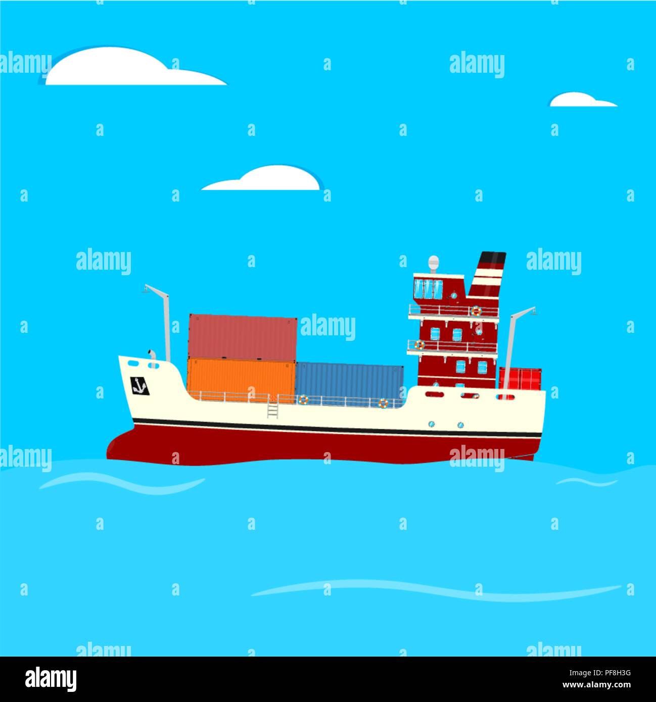 Side view of a boat Stock Vector Images - Alamy