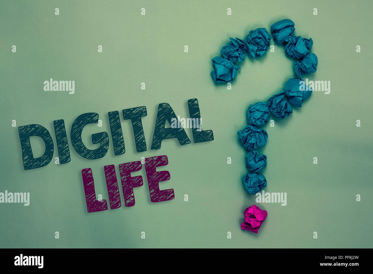 Text sign showing Digital Life. Conceptual photo Living in a world ...