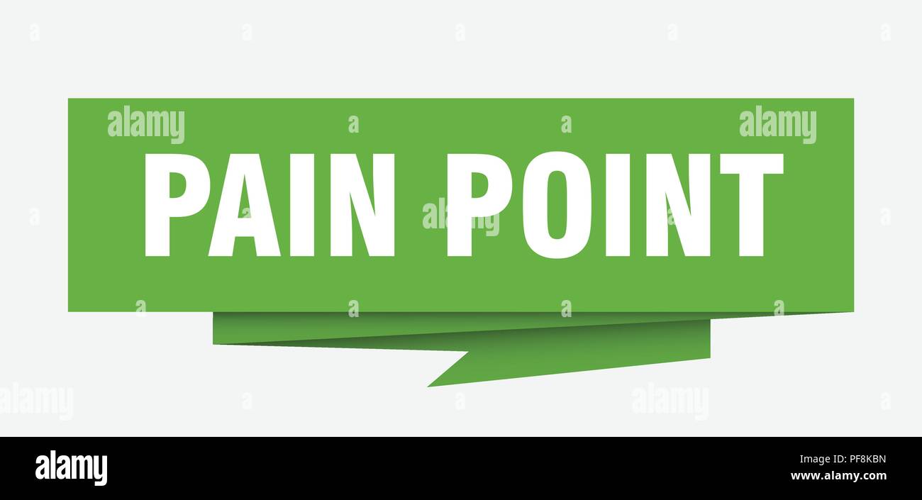 pain point sign. pain point paper origami speech bubble. pain point tag ...