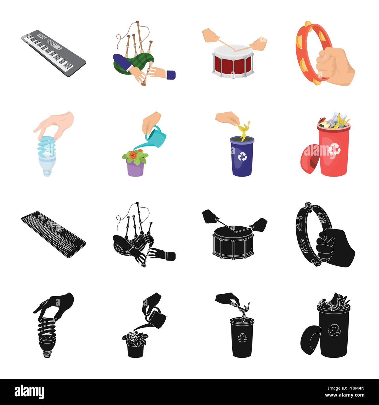 Waste collection scotland Stock Vector Images - Alamy
