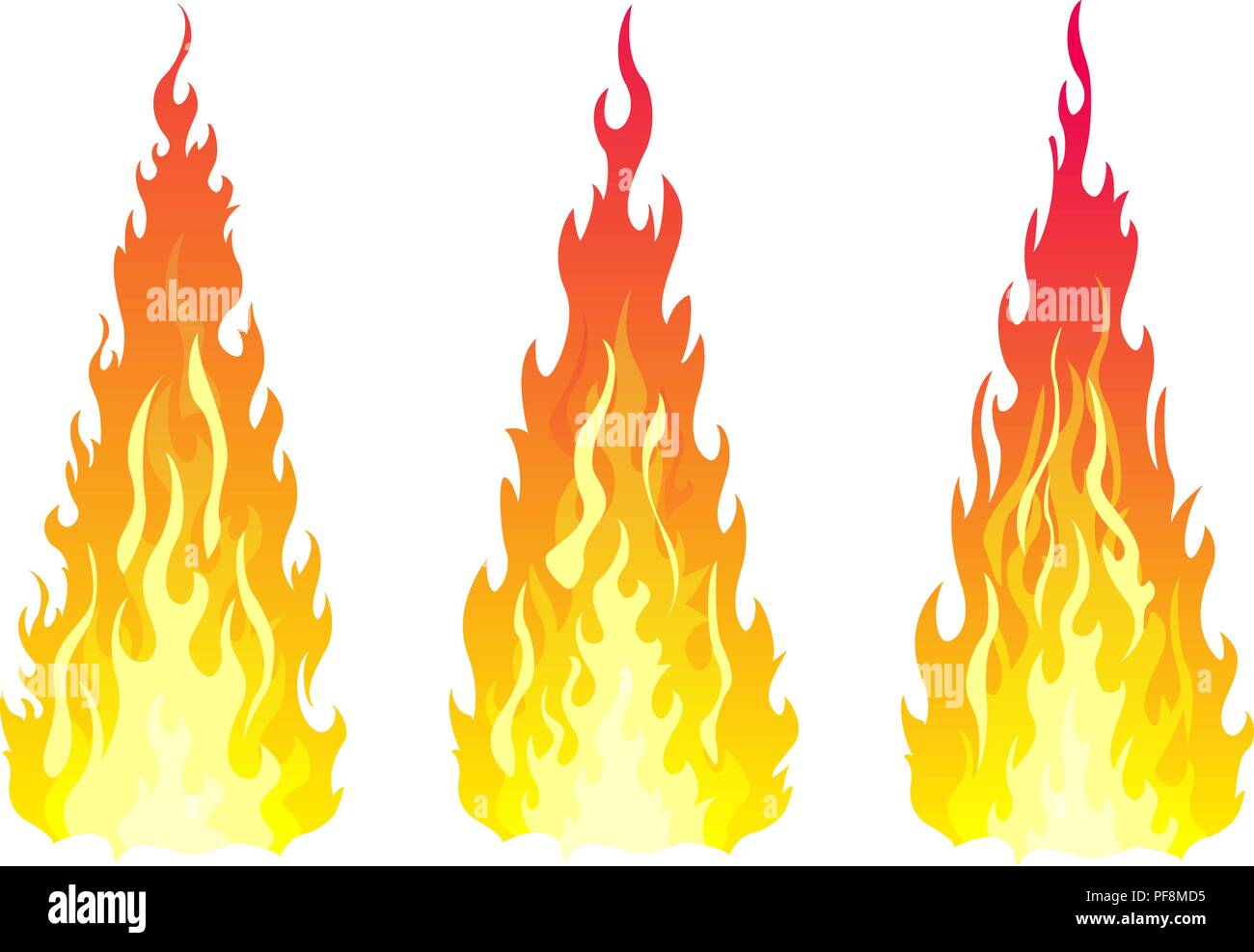 Bonfire set. Design element Stock Vector Image & Art - Alamy