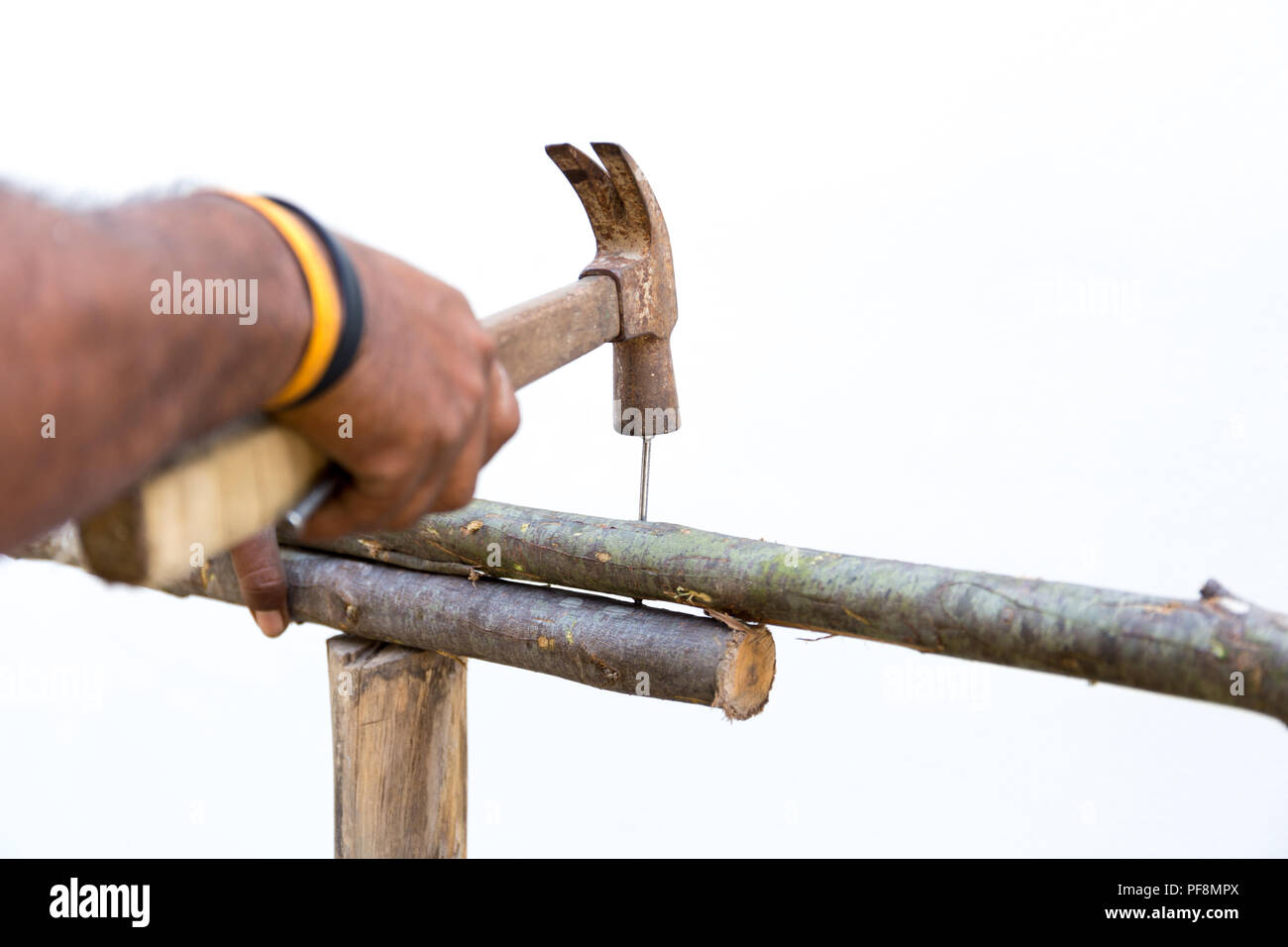 Fence hammer hi-res stock photography and images - Alamy