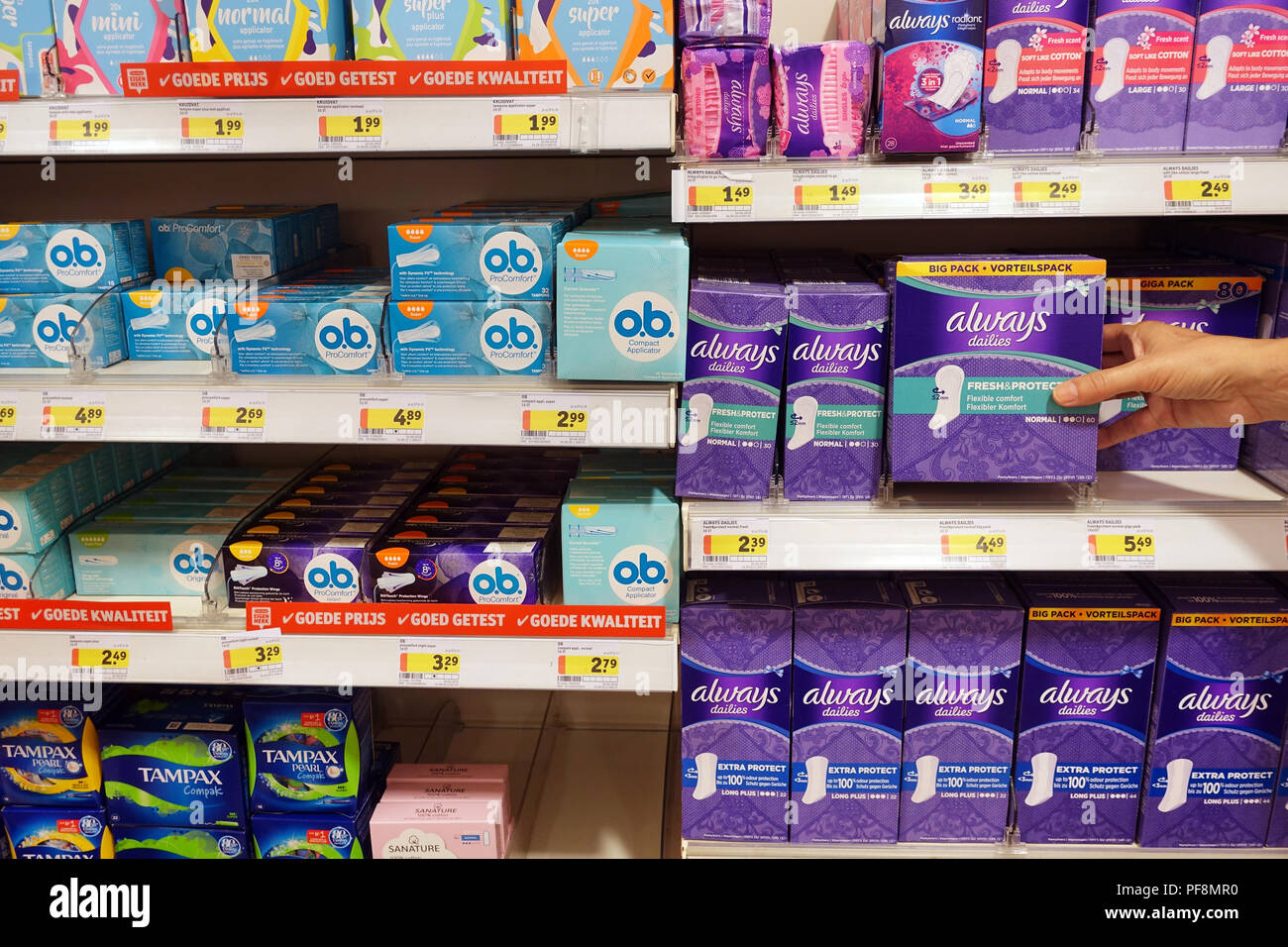 Menstrual products hi-res stock photography and images - Alamy