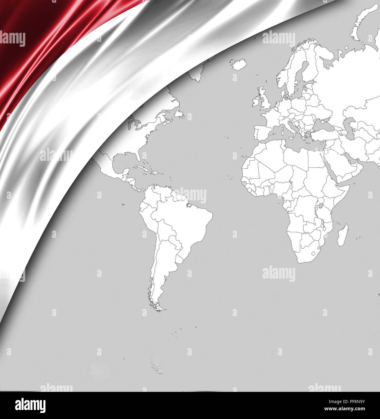 Flag map of monaco hi-res stock photography and images - Alamy