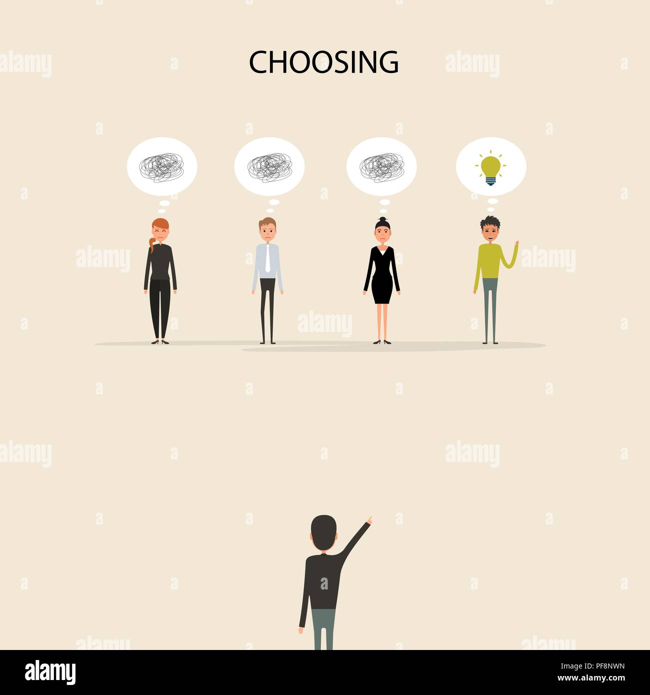 Manage team cartoon hi-res stock photography and images - Alamy