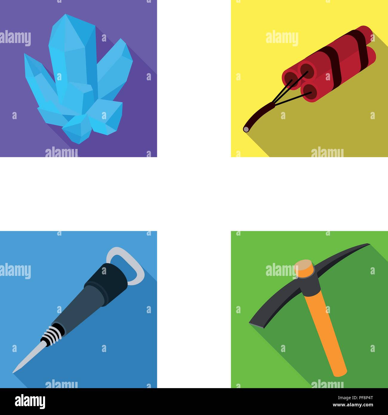 business,collection,crystals,equipment,explosives,flat,hand,icon ...