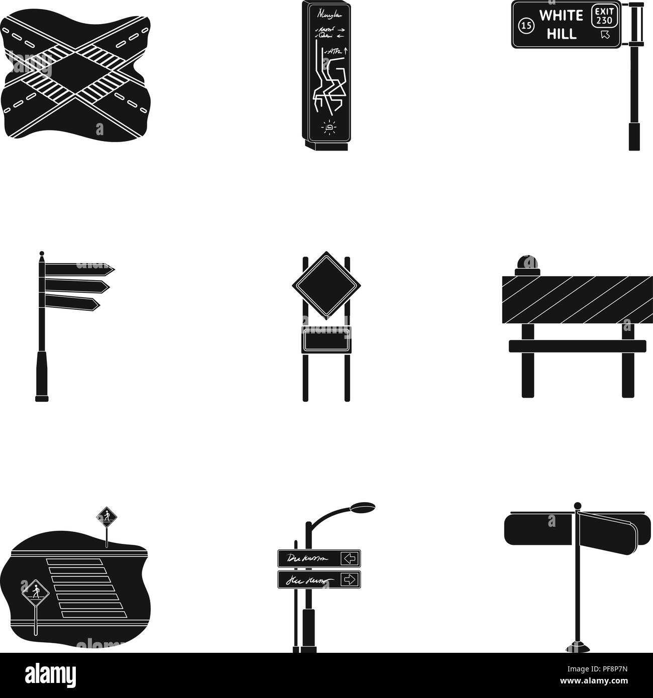 arrow,barrier,black,circular,collection,direction,driving,ground,guide ...