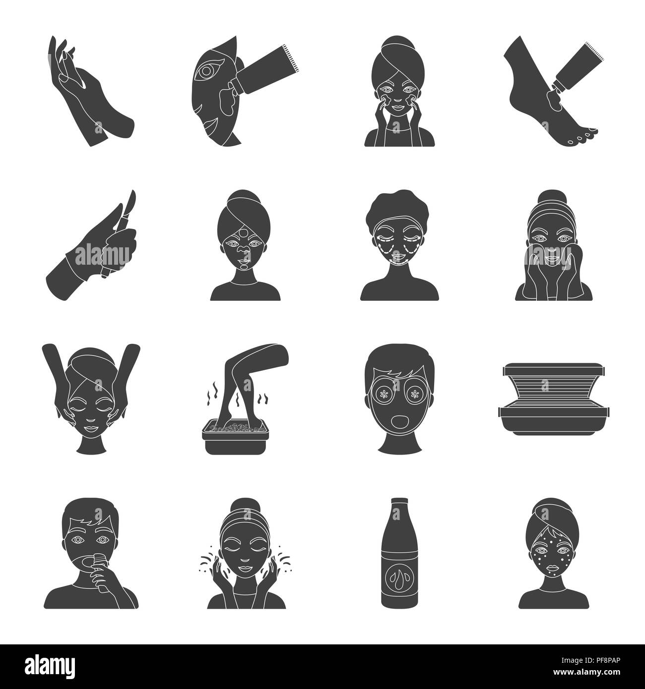 Woman face tanning bed Black and White Stock Photos & Images - Alamy