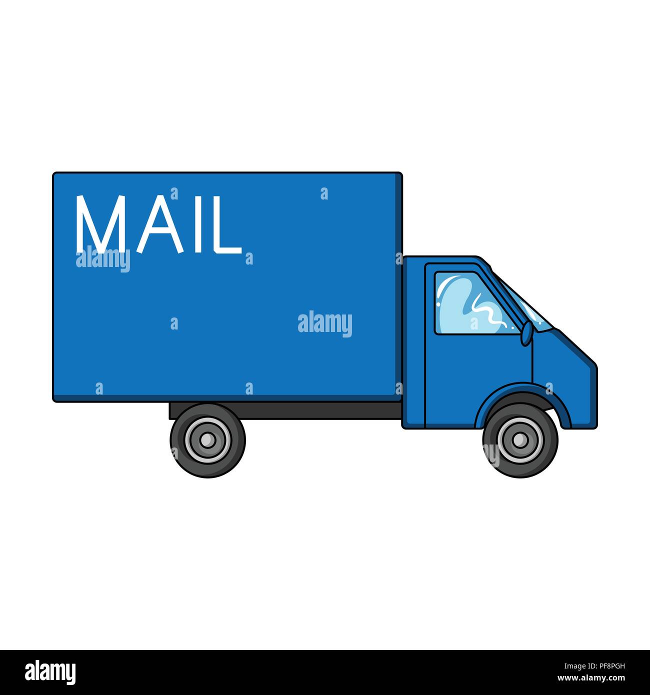 Mail machine.Mail and postman single icon in cartoon style vector ...