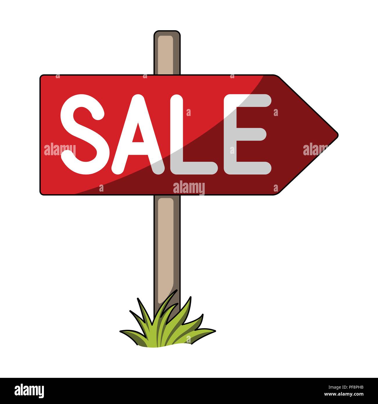 Signboard sale.Realtor single icon in cartoon style vector symbol stock ...