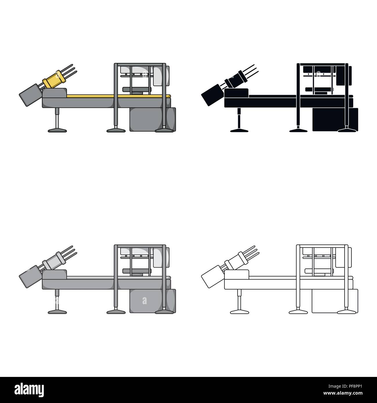 Machine, single icon in cartoon style.Machine, vector symbol stock ...