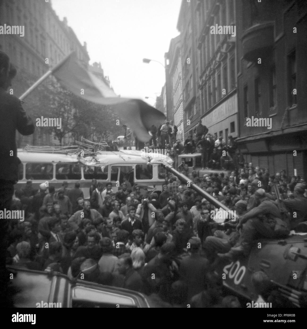 1968 soviet invasion of czechoslovakia Black and White Stock Photos ...