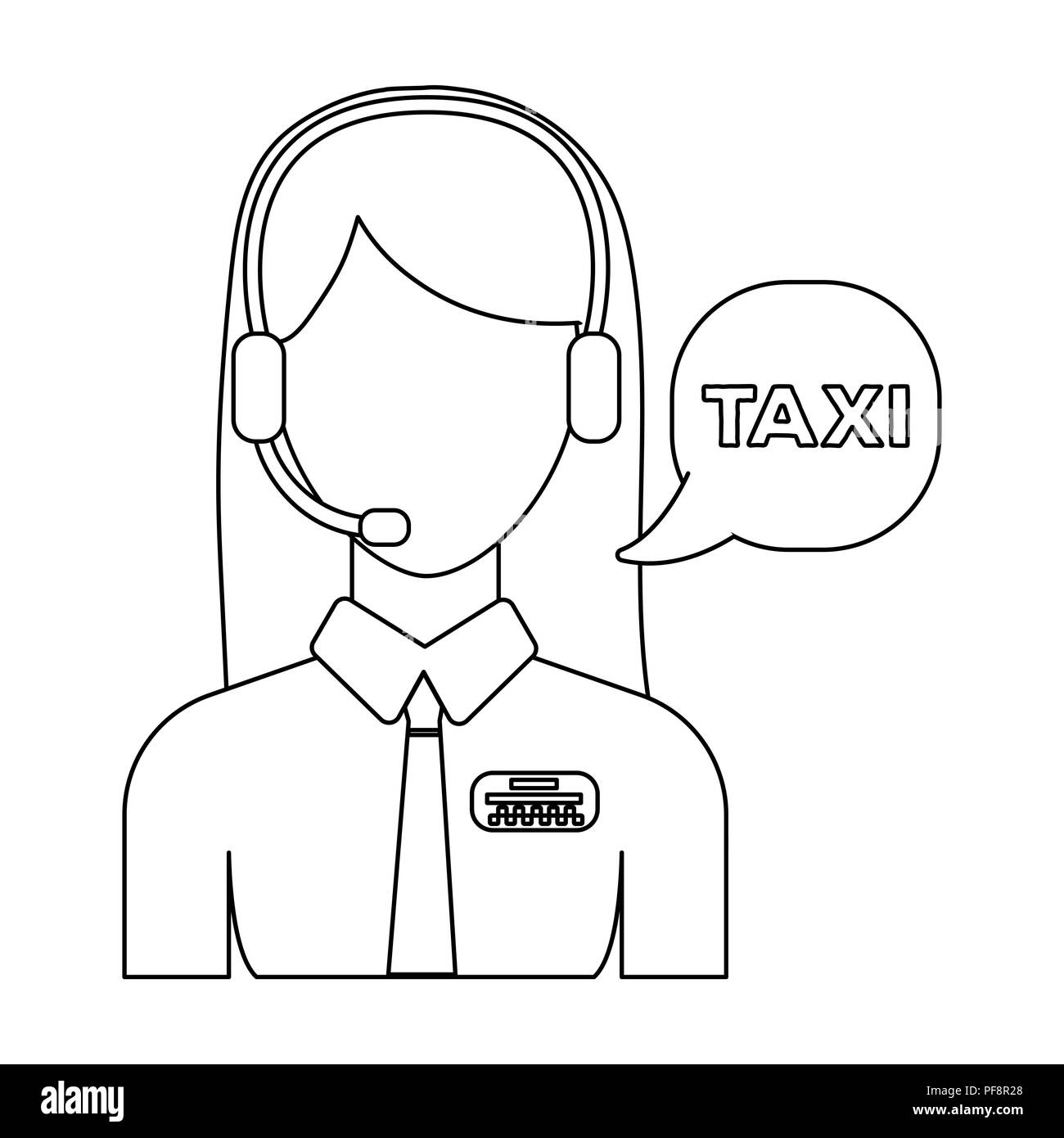 Dispatcher vector vectors Black and White Stock Photos & Images - Alamy