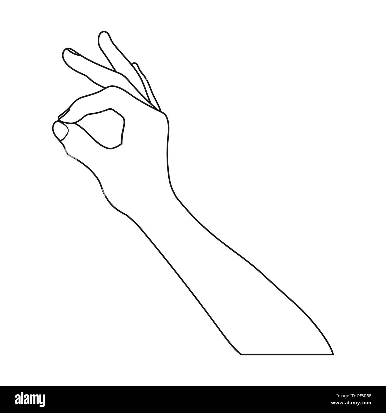 Sign single icon in outline style.Sign vector symbol stock illustration ...