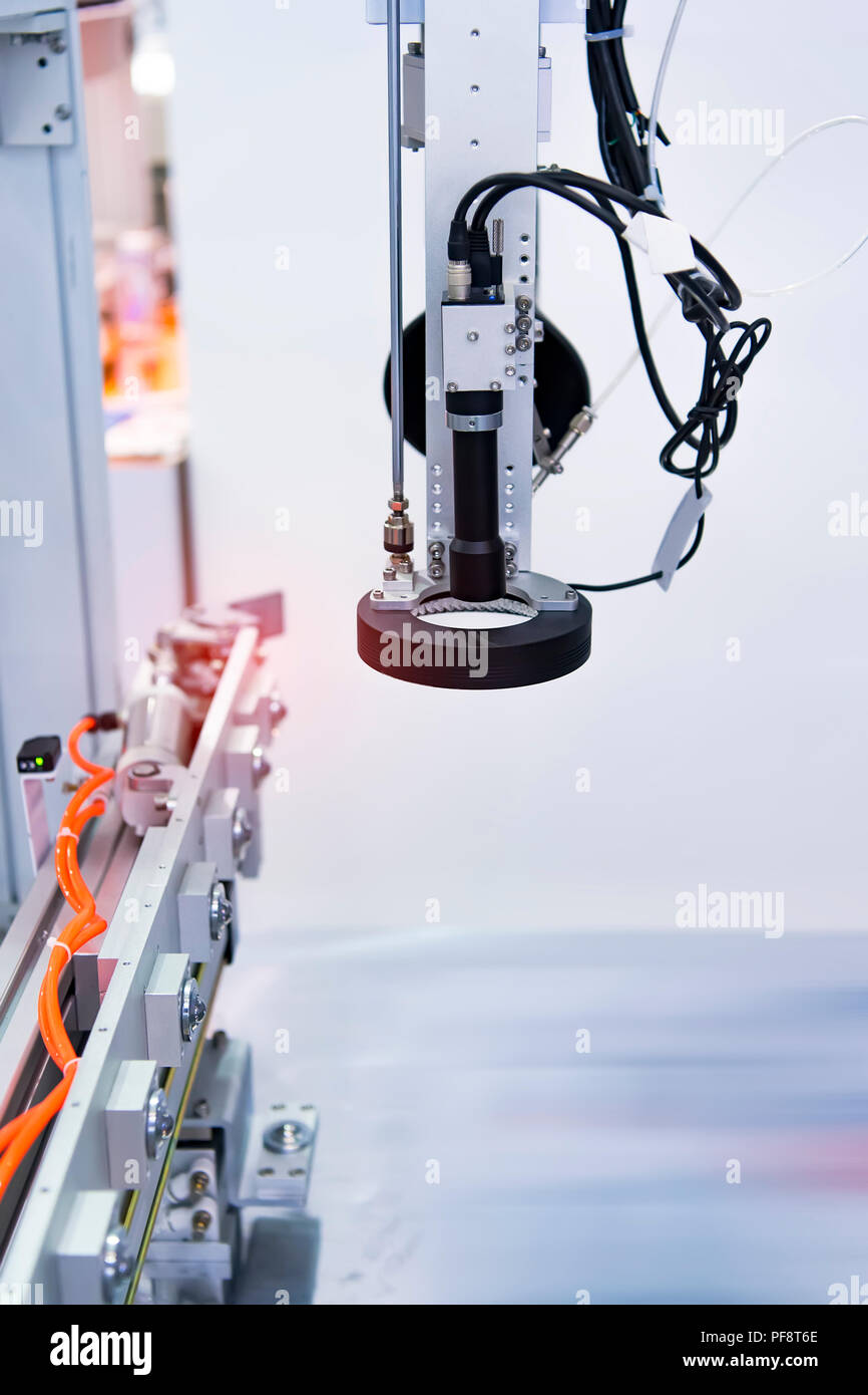 Robotic vision sensor camera system in phone intellegence factory Stock ...