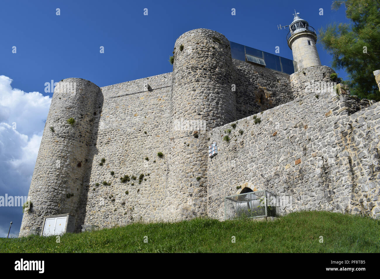 Castle of Santa Ana Castro Urdiales Cantebria Spain Stock Photo - Alamy