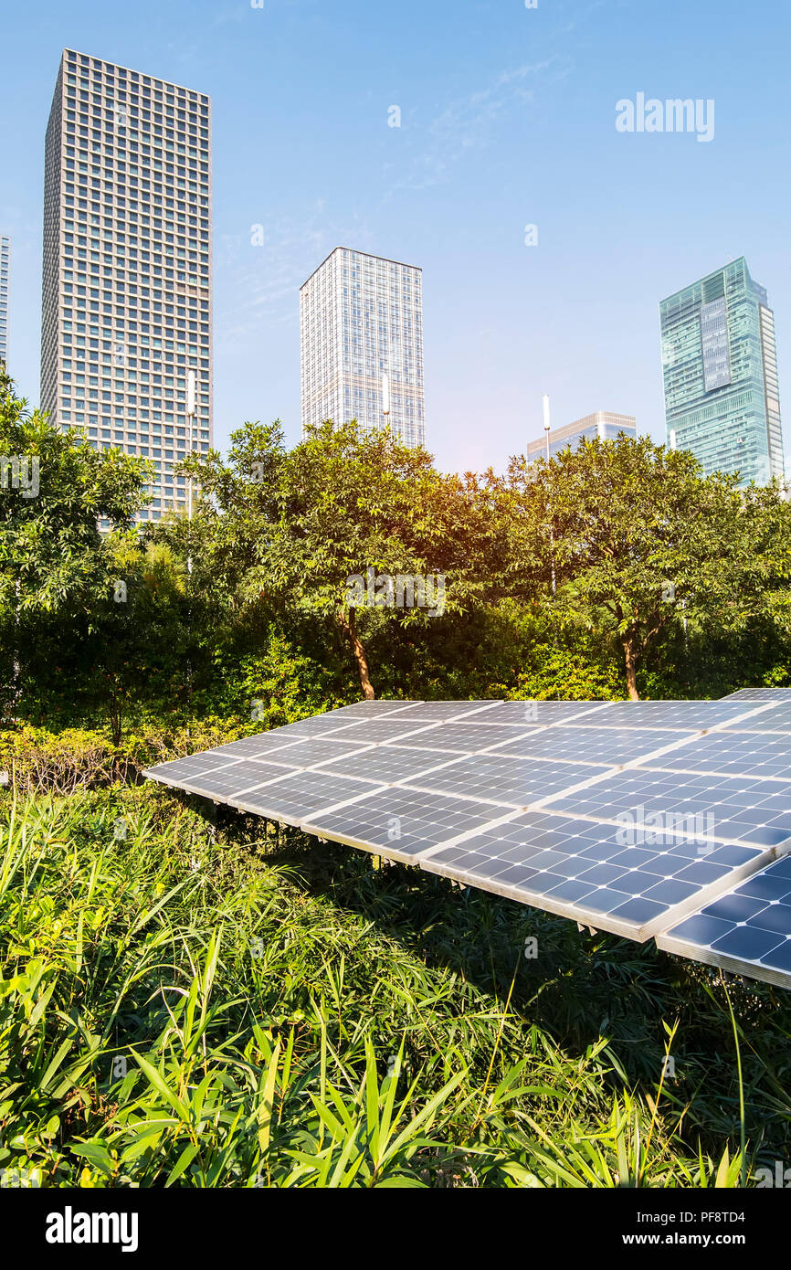Solar Panels On Skyscrapers