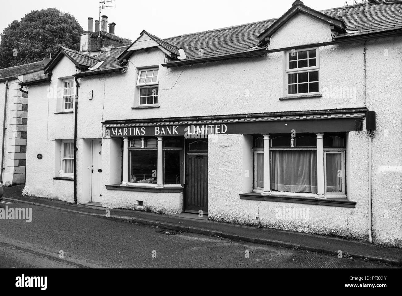 Martins Bank Limited branch closed years ago but still the sign is ...
