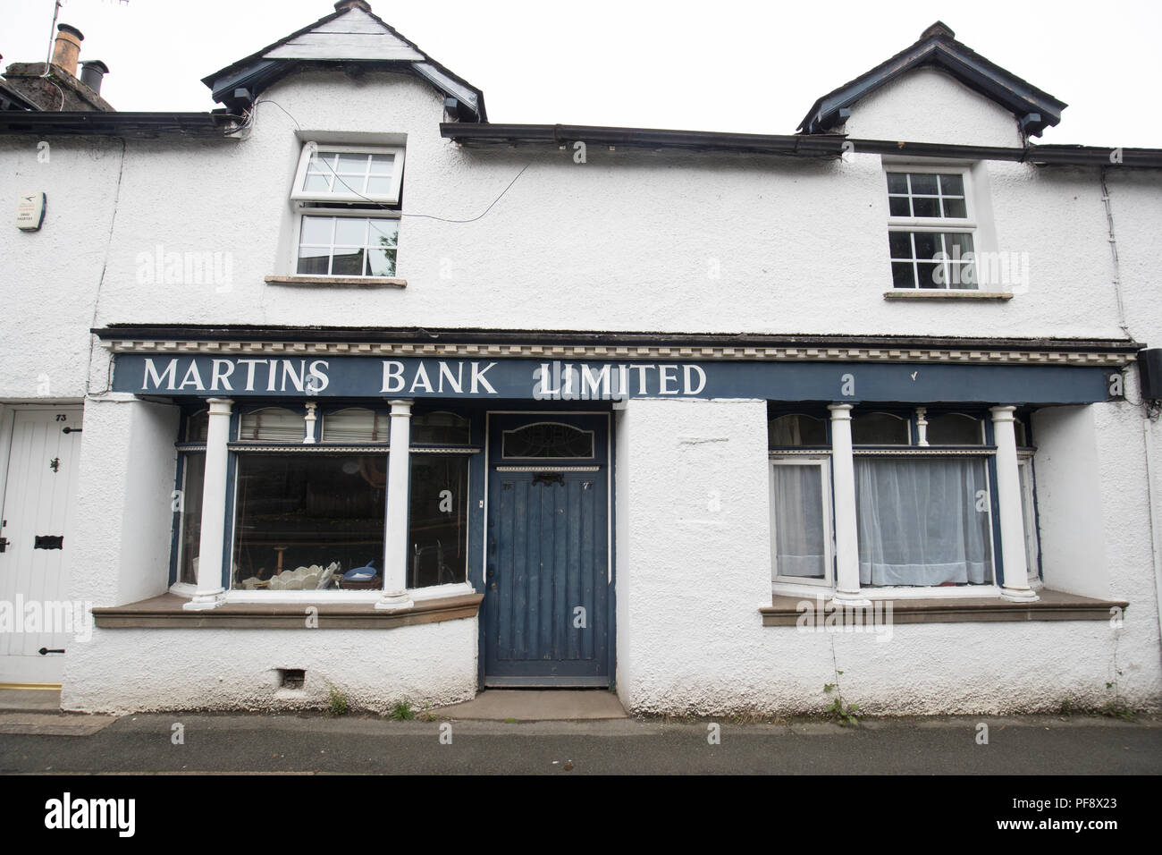 Martins Bank Limited branch closed years ago but still the sign is ...