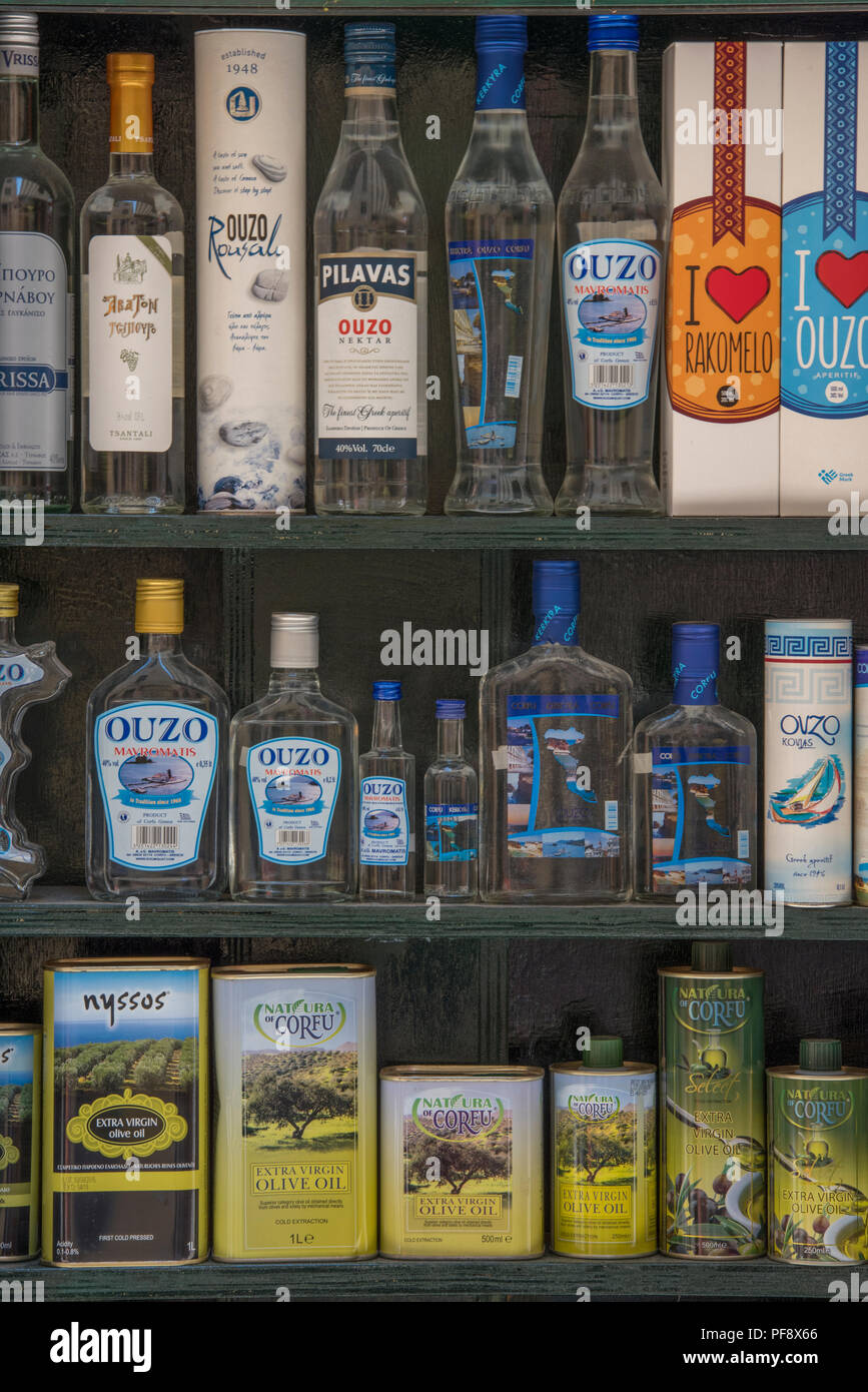 Ouzo greece greek bottles hi-res stock photography and images - Alamy