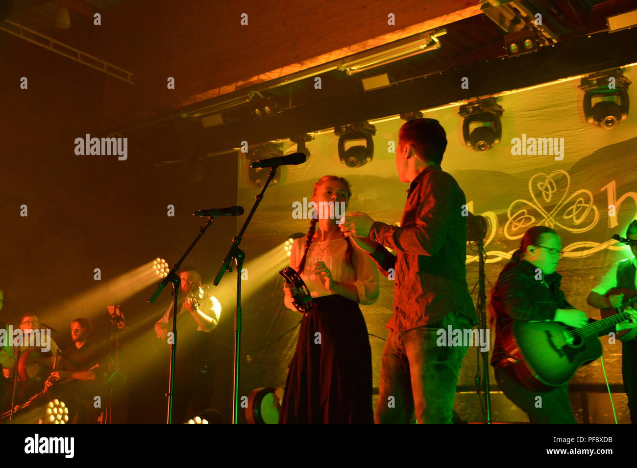 loebau saxony germany august 2018: angelo kelly and family irish heart ...