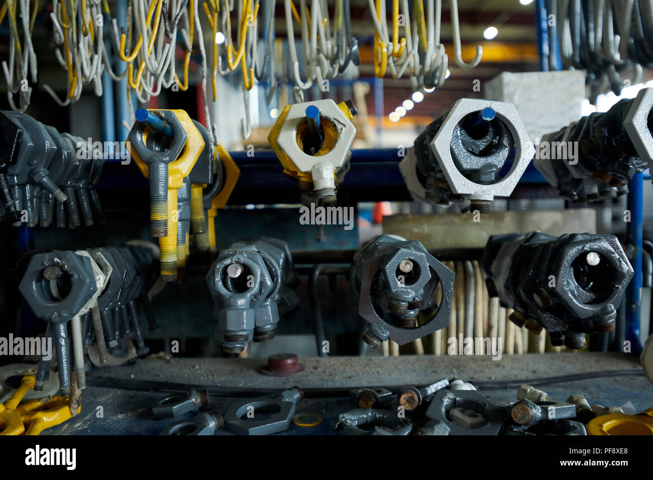 Various metal bolts hi-res stock photography and images - Alamy