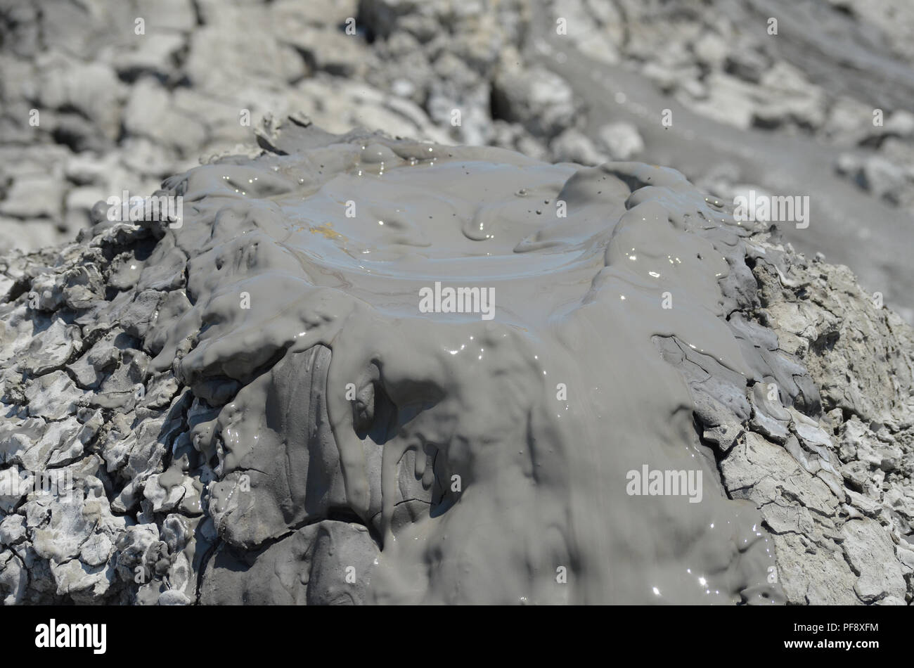 cold mud volcanoes in Gobustan (Qobustan), Azerbaijan Stock Photo - Alamy