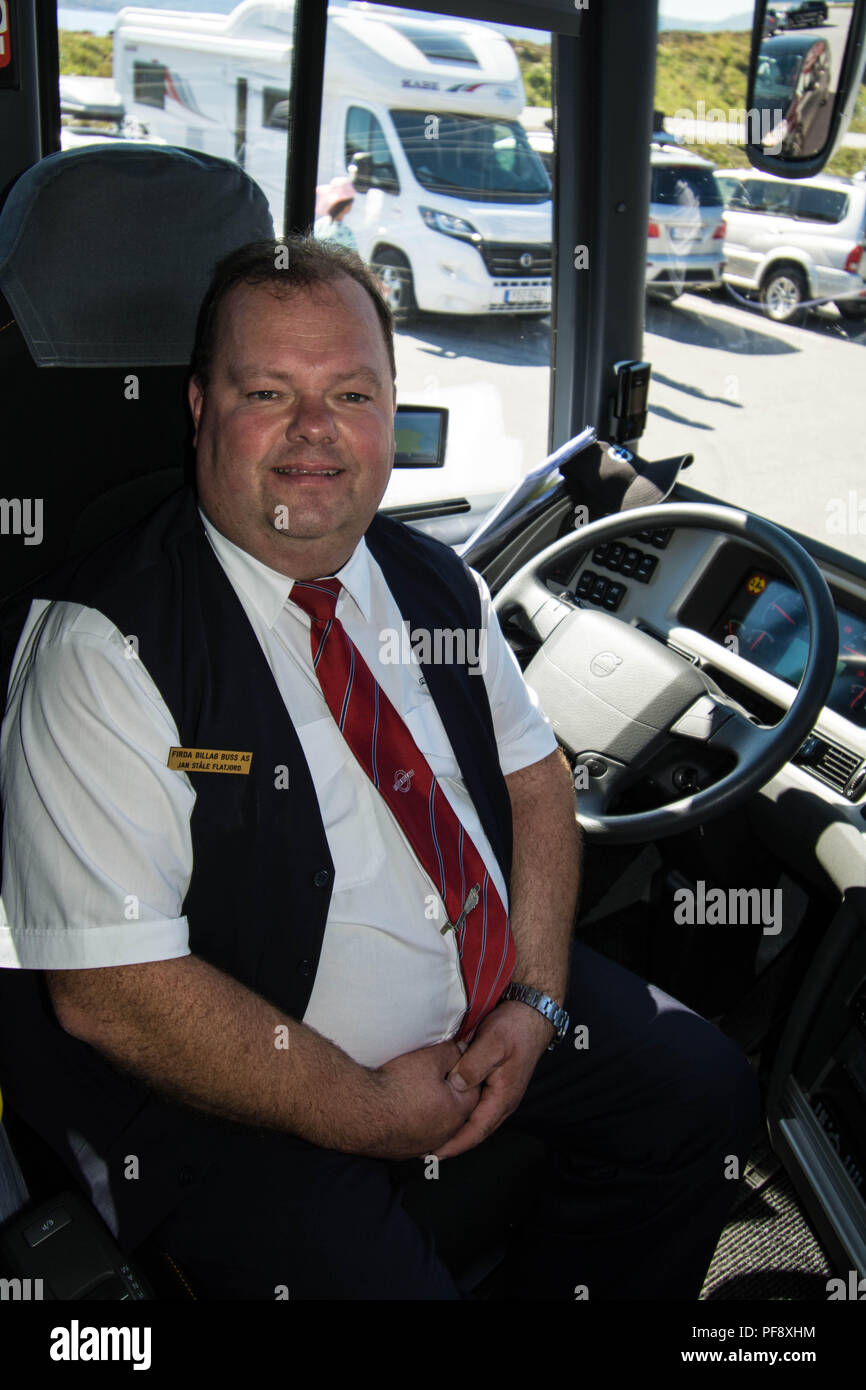 Volvo bus Tour Guide bus Driver coach Norway smart person badge tie ...