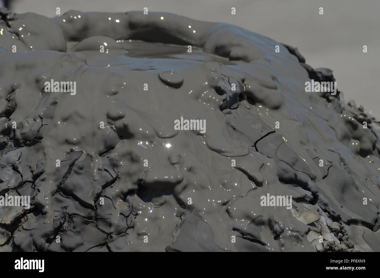 cold mud volcanoes in Gobustan (Qobustan), Azerbaijan Stock Photo - Alamy